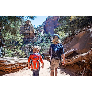 CamelBak Mini M.U.L.E. Kids Hydration Backpack for Hiking and Biking - 50oz, Hot Pink/Purple Stripe