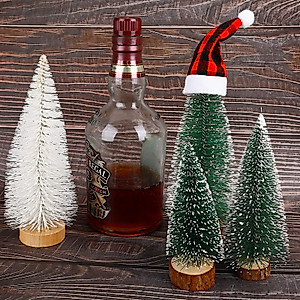 TIESOME 20Packs Christmas Santa Hat Silverware Holders, Tableware Holder Storage Xmas Party Cutlery Holder Dinner Table Decoration Supplies Flatware Decor