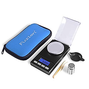 Fuzion Digital Milligram Scale 50g/ 0.001g, Portable Jewelry Scale with LCD Backlit, Tare, Powder Scale, Micro Scale for Powder Medicine, Gold, Gem, Reloading, Batteries Included