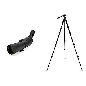 Celestron TrailSeeker 65mm Angled Spotting Scope Bundle with Celestron Regal Premium Tripod