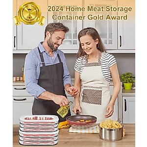 OHWATC Deli Meat Container for Fridge Airtight Lunch Meat Storage Boxes For Refrigerator Bacon Stackable Food Storage Boxes With Lid Meal Prep Containers For Cold Cuts BPA-Free (1 Lid, 1Pcs)