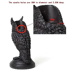 Bird Candle Holders, Candlestick Holders, Vintage Candle Holder Halloween Decorations Candlesticks Resin Decorative Owl Figurine Candle Holders for Table Centerpieces