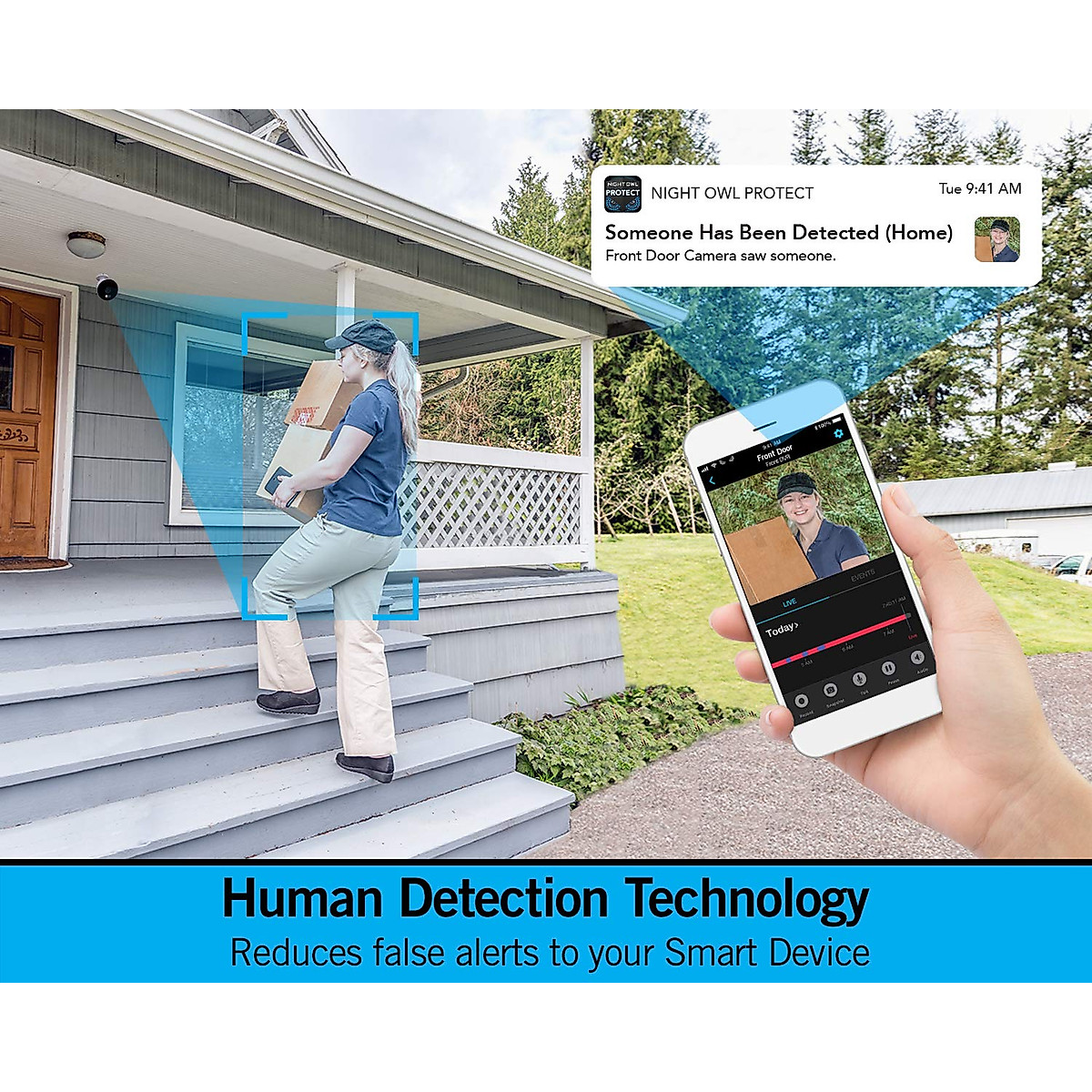 Night Owl CCTV Video Home Security Camera System with 4 Wired 1080p HD Indoor/Outdoor Cameras with Night Vision (Expandable up to a Total of 16 Wired Cameras) and 1TB Hard Drive