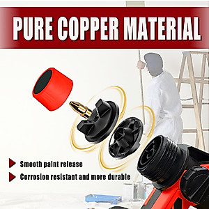 Cordless Paint Sprayer for Milwaukee 18V Battery, TEETOK HVLP Paint Sprayer with 2 Nozzles & 3 Patterns, for Painting Walls, Furniture, Gardens, Fences (Battery not Included)