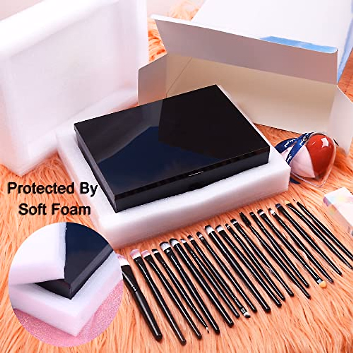 Makeup Gift Sets For Women - 190 Colors Makeup Palette Include Eyeshadow, Blushes, Eyebrow Powder, Eyeliner Pencil, Mirror + 20 Pcs Brushes + Eyeshadow Base Primer + 2Pcs Heart Shape Sponge Puff