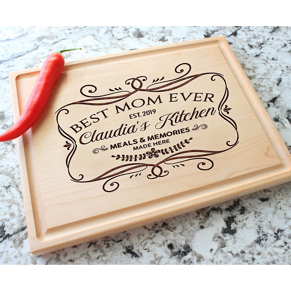 Personalized Mom Cutting Board Gift For Mom Grrandmother Custom Mothers Day Cutting Boards for Women