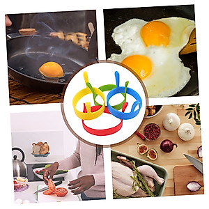 8Pcs silicone pancake ring kitchen ring molds for cooking egg frying molds round fried egg rings tuile molds silicone reusable omelette rings fried eggs non stick
