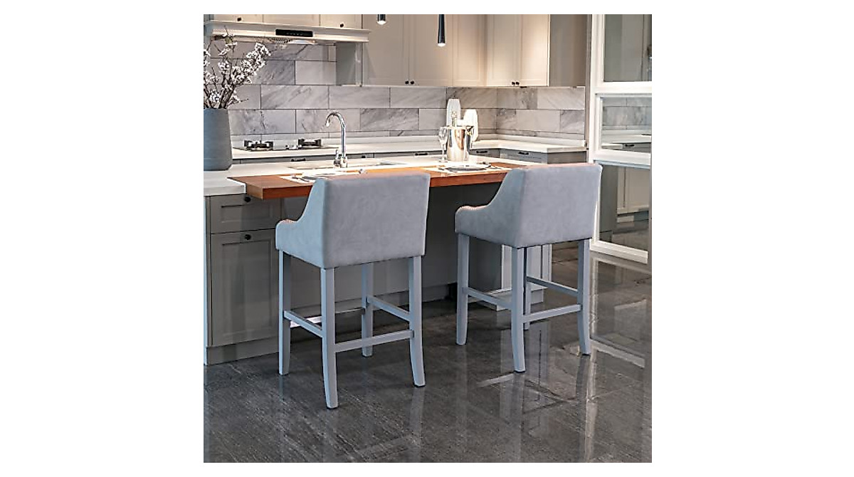Stylish Pink Bar Stools Set of 2 for Kitchen & Home
