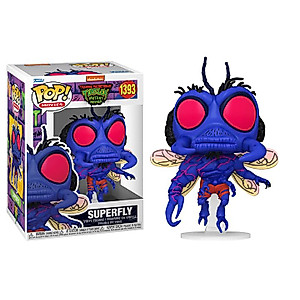 POP Teenage Mutant Ninja Turtles: Mutant Mayhem - Superfly Funko Vinyl Figure (Bundled with Compatible Box Protector Case), Multicolor, 3.75 inches