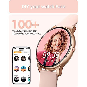Parsonver Smart Watch for Women, Answer/Make Calls, 1.32" HD Touch Screen Fitness Tracker for Android and iOS Phone with 100+ Sport Modes IP68 Waterproof, Heart Rate Blood Oxygen Sleep Monitor, SPROD1