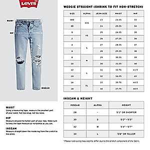 Levi's Women's Wedgie Straight Jeans, Bridge Of Bellflower, 26Wx28L