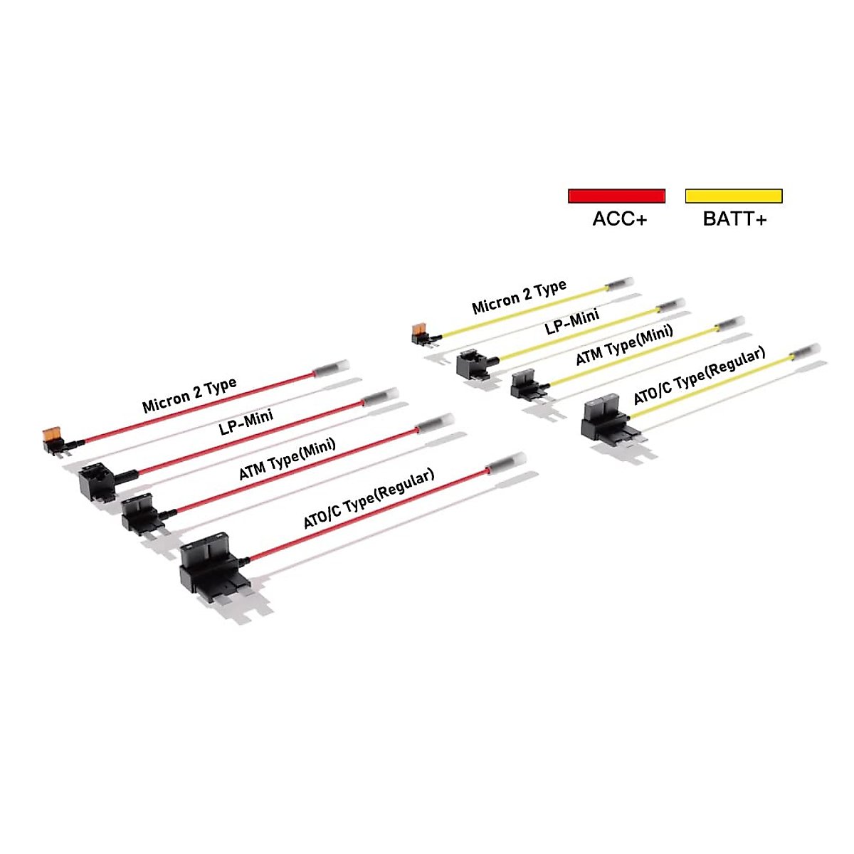 Hardwire Kit UltraDash HW1-A Single I-Shape Cable, Low-Voltage Power Protection & Timer Function, Mini USB Connector Acc & Permanent for Dash Cam Including ATM Mini Micro2 ATO/C LP-Mini Fuse Type