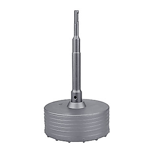 GUICGOC 6 inch / 152mm Concrete Hole Saw with 220mm SDS Plus Shank Connecting Rod,Tungsten Carbide Teeth Cement Hole Saw for Cement Brick Concrete Stone Wall (6 inch (152mm))