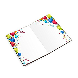 Happy Birthday Card by HeartSpace, Birthday Balloon Design: Premium Wooden Greeting Cards Handmade From Sustainable Real Bamboo Wood