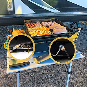 Kohree 7ft Propane Quick Connect Hose for RV to Gas Grill, 1/4" LP Quick Connect Propane Hose for 1 LB Portable Appliance to RV 1/4" Female Quick Disconnect