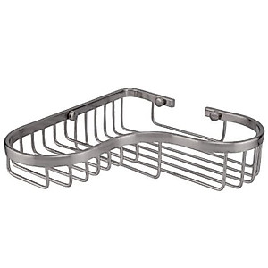 Signature Hardware 916762 Solid Brass L Shaped Shower Basket