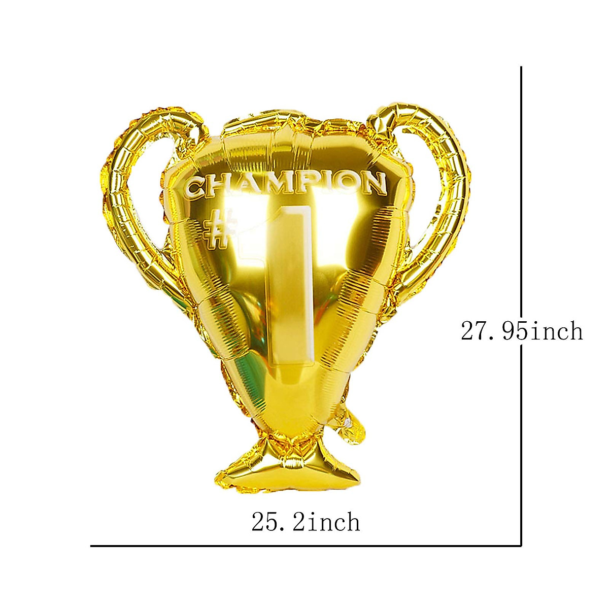 Soccer Party Balloons Supplier 5PCS Championship Trophy Balloon and Soccer Foil Balloons for Kids Birthday Baby Shower Soccer Theme Party Decorations