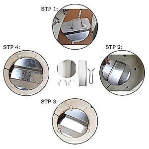 DOLAMOTY Upgrade Slid Out Ash Drawer Big Green Egg Accessories Ash Tool,ash Drawer for Large Big Green Egg Only,Green Egg Replacement Parts ash Clean Tool,Stainless Steel(New Version)