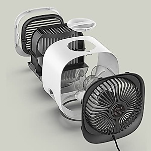 HJINGBIN Air Cooler Bedroom, 7 Color Led USB Mini Portable Air Conditioner, Professional Sturdy Air Con Portable Unit Suitable for Home and Office