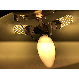 inShareplus E12 LED Bulbs, 16W Candelabra Light Bulbs, Warm White 3000K, CRI80+, 1500LM 120W Equivalent, E12 Base LED Chandelier Bulbs, Non-Dimmable LED Lamp, 6Pack