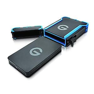 G-Technology 1TB G-DRIVE ev ATC Portable External Hard Drive with tethered USB 3.0 cable - All-Terrain Drive Solution - 0G03614-1