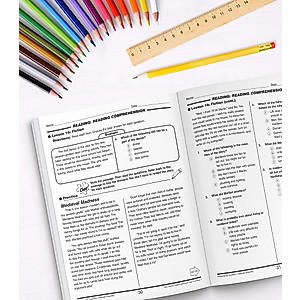 Spectrum Test Practice 7th Grade Workbooks All Subjects, Math, Language Arts, and Reading Comprehension Grade 7 Reproducible Book, Vocabulary, Writing, and Math Practice for Standardized Tests