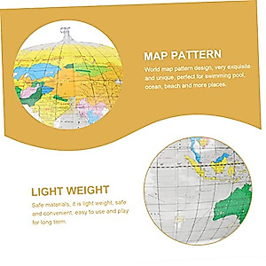 ibasenice 2pcs Inflatable Globe Bulk Summer Toys Outdoor Toy Kid Toy Globe Pool Toys Globe World Balls Blow up Globe Inflatable Water Balls Globe Beach Inflatable Balls Children Water Toys