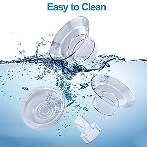 Juome Flange Inserts 13/15/17/19/21mm Compatible with Momcozy Wearable Breast Pump S12 Pro/S9 Pro/S12/S9, for TSRETE/Spectra/Medela 24mm Shields/Flanges, Include Silicone Diaphragm&Duckbill Valve