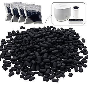 Shurex Odor Absorbing Filter Refills for Lomi Smart Waste Kitchen Composter Top and Back Filters, Replacement Activated Charcoal Filters Compatible with Lomi Electric Countertop Compost Bin (4 Bags)