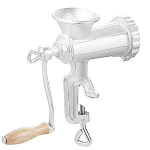 VEVOR Manual Meat Grinder, Heavy Duty Cast Iron Hand Meat Grinder with Steel Table Clamp, Meat Mincer Sausage Maker with 1 Cutting Blade, 2 Cutting Plates, 3 Sausage Tubes for Beef Pepper Mushroom