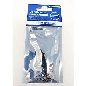 MICRO CONNECTORS M.2 SSD Mounting Screws Kit for Asus Motherboards (L02-M2S-KIT) - Silver