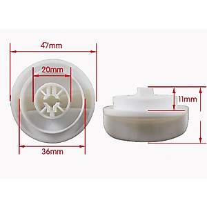 Plastic washing machine, dryer selector, washing machine timer control knob