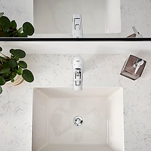 GROHE 23085001 Bauloop, Single Hole Single-Handle S-Size Bathroom Faucet 1.2 GPM - Drain not included, Chrome