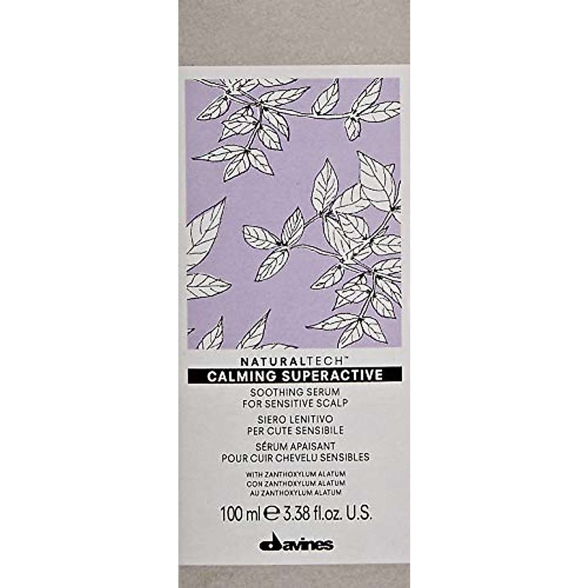 Davines Naturaltech CALMING Superactive Soothing Serum, Irritation Relief For Sensitive Scalps, 3.38 Fl. Oz.