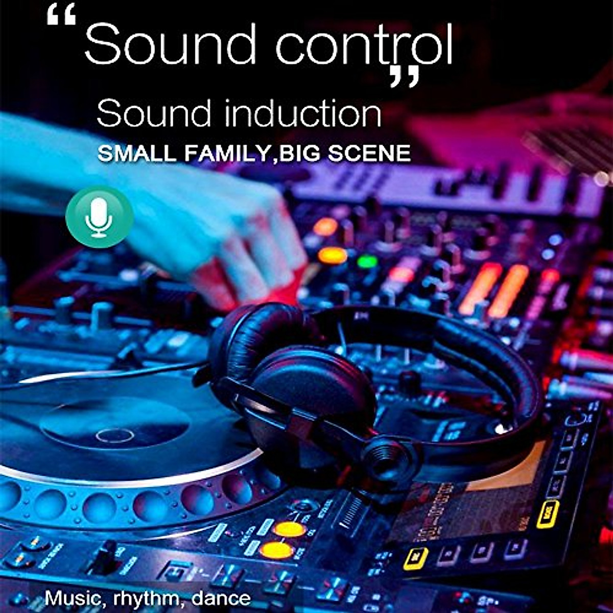 Mini Disco Light - Portable Sound-Activated LED Party & Car Light