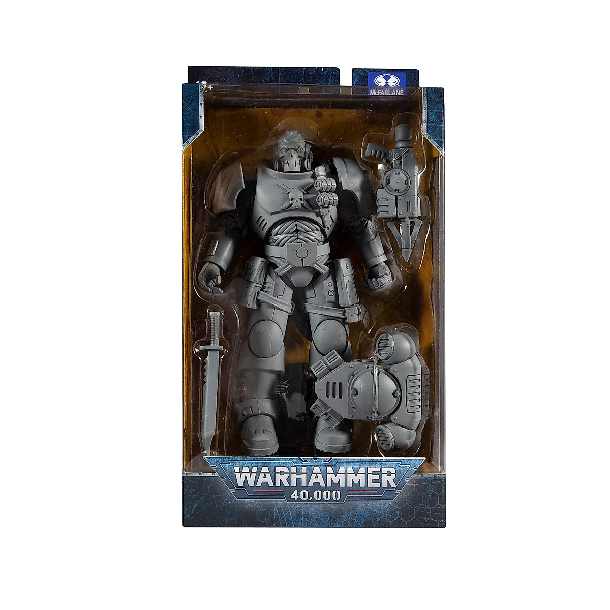 McFarlane Toys Warhammer 40,000 Space Marine Reiver (Artist Proof) with Grapnel Launcher & Base 7" Action Figure