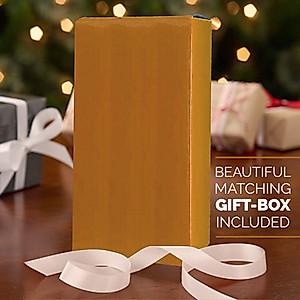 Primula Peak Hot or Cold Tumbler - Triple Layer Copper Technology Vacuum Sealed - With Matching Color Gift Box, 20 Ounce, Copper