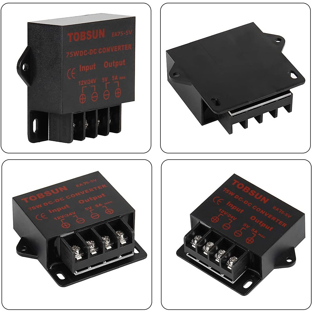 DC-DC Buck Converter 12V 24V Step Down to 5V 5A 25W Voltage Regulator Power Converter Adapter Module Transformer