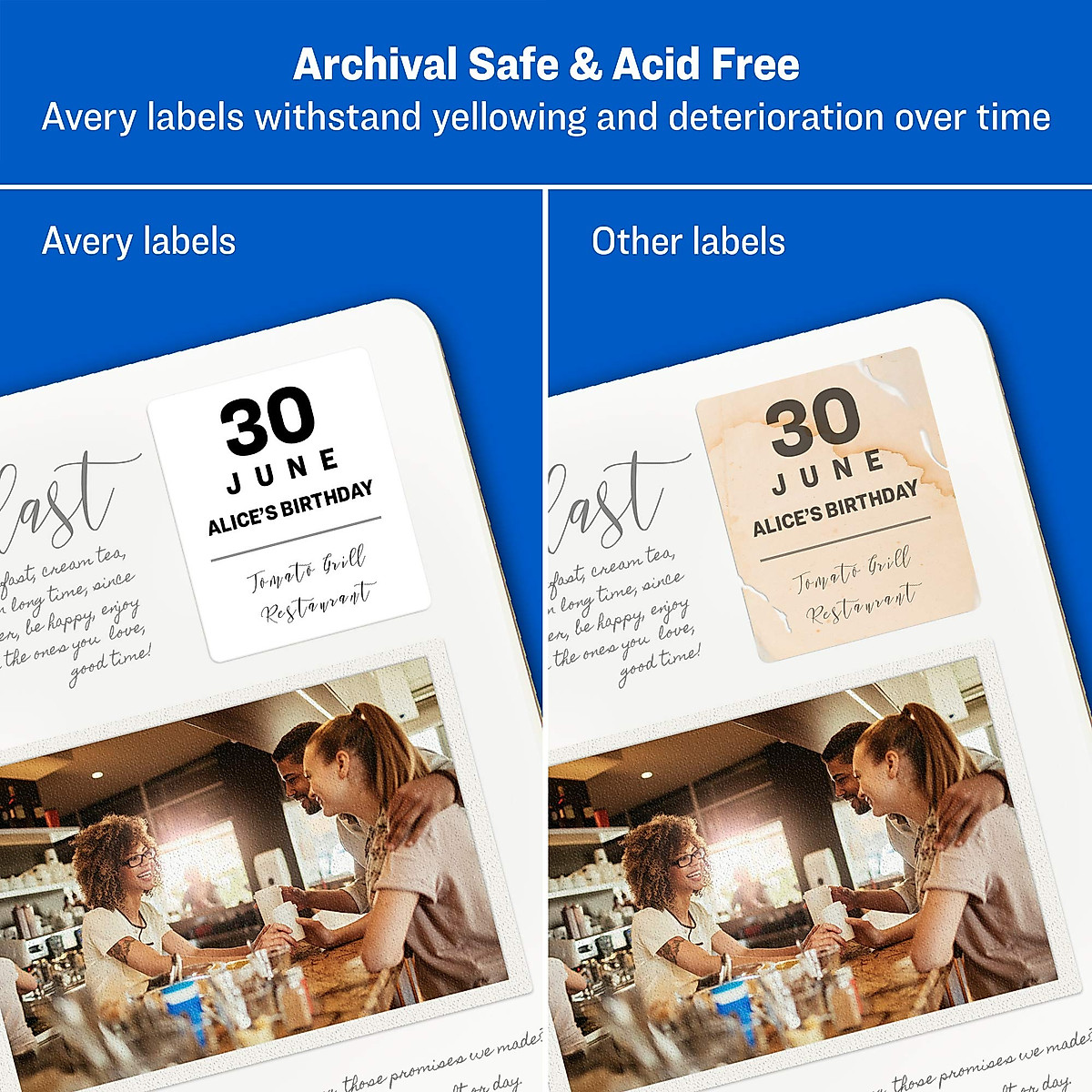 Avery ID Labels, Sure Feed Technology, Permanent Adhesive, 2" x 2-5/8", 225 Labels (6572)