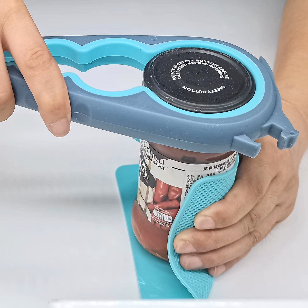 Otstar 4pcs Jar Opener Gripper Pads for Weak Hands Senior with Arthritis, No-slip Multi-Purpose Silicone Rubber Jar Lid Openers