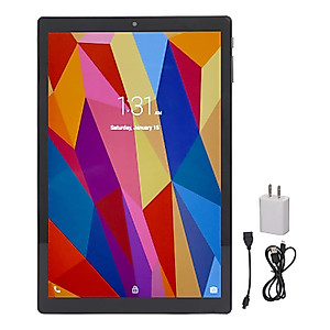 10.1 Inch Android11 Tablet, 2K IPS Touch Sreen, Octa Core Processor, 6G RAM 256G ROM, 5+13MP Dual Camera, 2.4G/5G WiFi, BT 5.0, GSM Calling Tablet, 5800mAh Battery