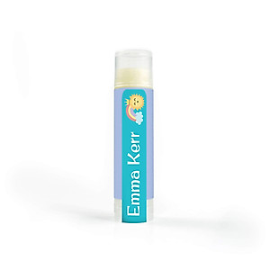 Lovable Labels Personalized Labels for Kids (120 Labels) - Waterproof Dishwasher Safe Peel and Stick Labels are Great for School Supplies Daycare Camp Bottles (White)