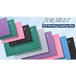 Density-upgraded 24" x 36" Large Self Healing Sewing Mat, Idemeet Rotary Cutting Mat 5 Play Cut Board for Crafts Hobby Project, Scale Size 24" x 36", A1, Green
