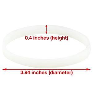2 Pack White Gasket Rubber Sealing O-Ring Replacement Compatible with Nutri Ninja Auto-iQ Blenders BL480 BL681A BL682 BL640