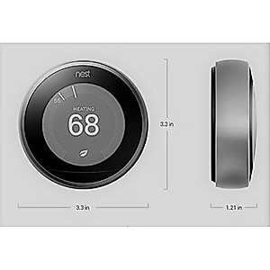 Nest (T3017US) Learning Thermostat 3rd Gen, White with Deco Gear 2 Pack WiFi Smart Plug