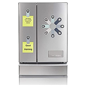 Gourmet Kitchen 10 Piece Bag Clips with Magnet, Food Clips, Chip Clips, Bag Clips for Food Storage with Air Tight Seal Grip, Snack Bags and Food Bags, Air Tight Gray Ombre