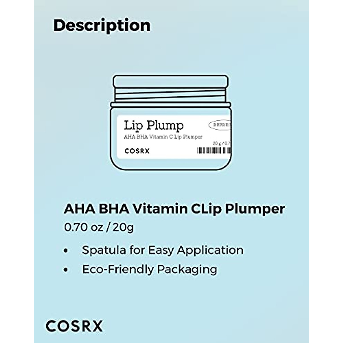 COSRX Lip Care Balm for Dry Chapped Lips, Enriched with Shea Butter, Sleeping Mask, Korean Skincare, Animal Testing-Free, Artificial Fragrance-Free, Parabens-Free (Lip Plumper)