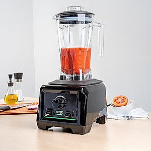 Restaurantware - Hi Tek 3 HP Commercial Blender, 1 Variable Speed Heavy-Duty Blender - 64-Ounce Tritan Jar, Toggle Control, White Plastic Industrial Blender, 3 HP Motor