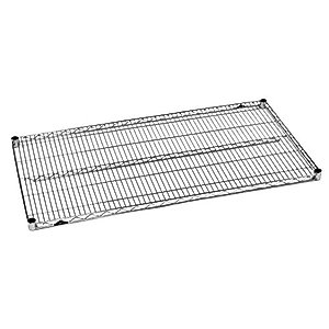 Metro 1848NC Super Erecta Nickel Chrome Plated Steel Industrial Wire Shelf, 800 lb. Capacity, 1" Height x 48" Width x 18" Depth (Pack of 4)