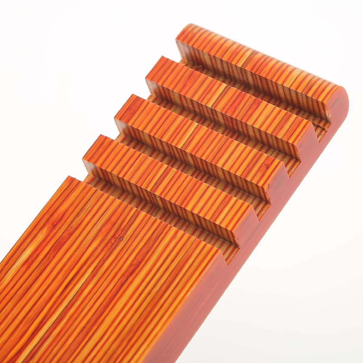 Miwayer Bamboo 4 Gears Adjustable Upscale Guitar Foot Rest Non-Slip Foot Stool Foldable Footrest from 4.5" up to 8"，Accessory for Classical Acoustic Guitar Part